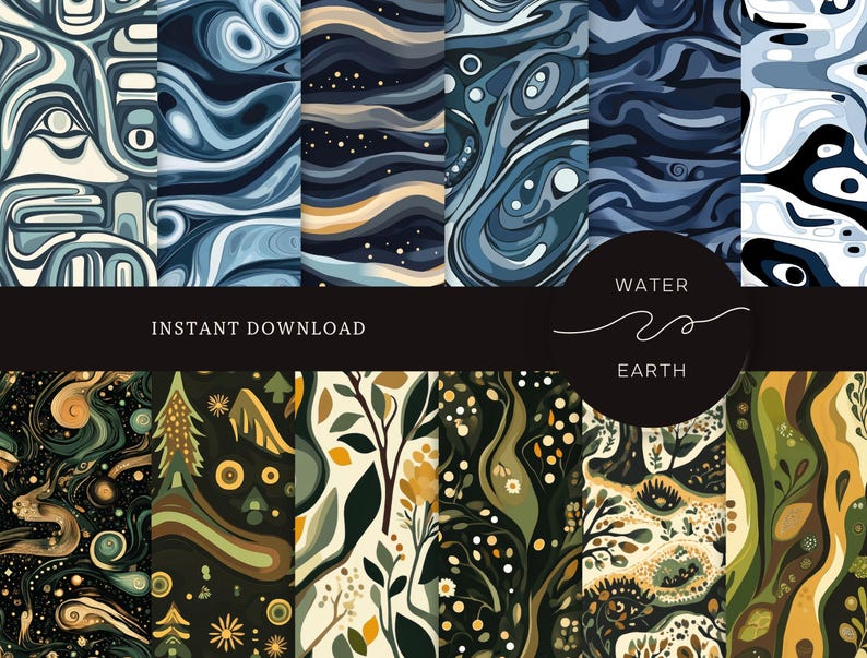 Canadian Indigenous Ethnic Style Seamless Patterns, 150 JPG, First ...