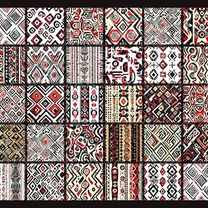 Canadian Indigenous Ethnic Style Seamless Patterns, 150 JPG, First ...