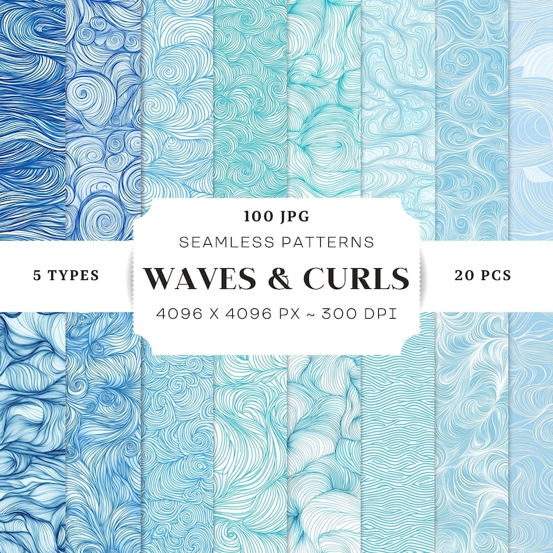 Waves Fabric - Etsy