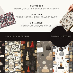 Canadian Indigenous Ethnic Style Seamless Patterns, 150 JPG, First ...