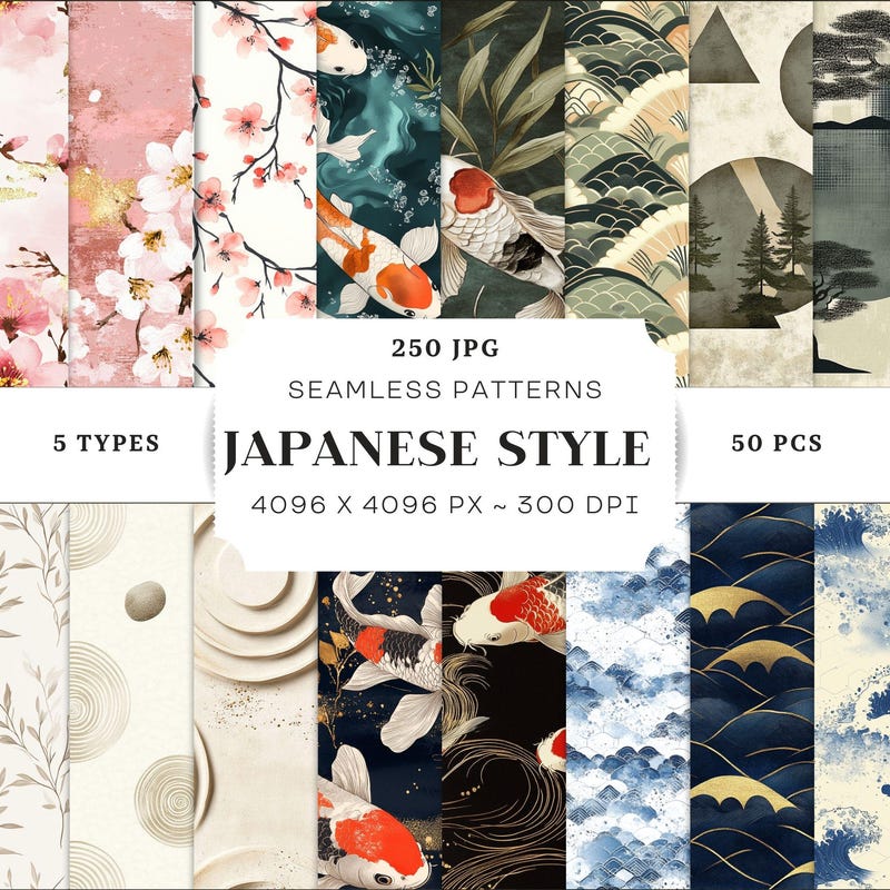 Zen Seamless Patterns - Etsy