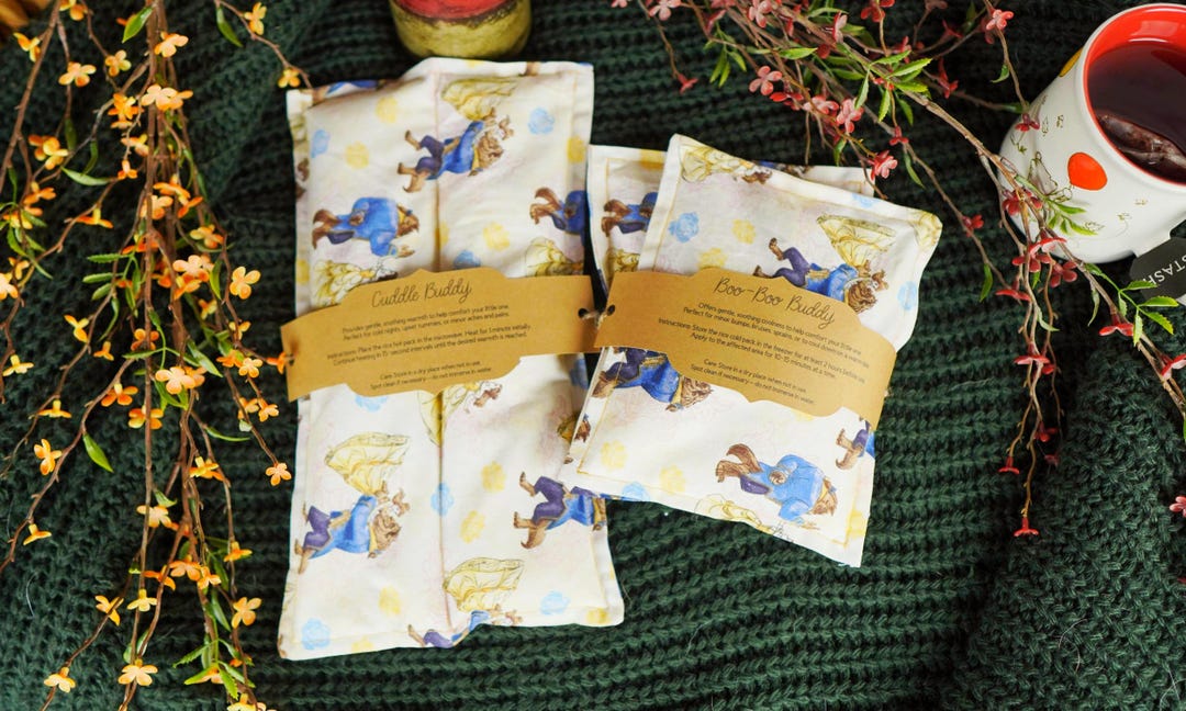 Beauty and the Beast Heating Pad Set – Cuddle Buddy and Boo Boo Buddy ...