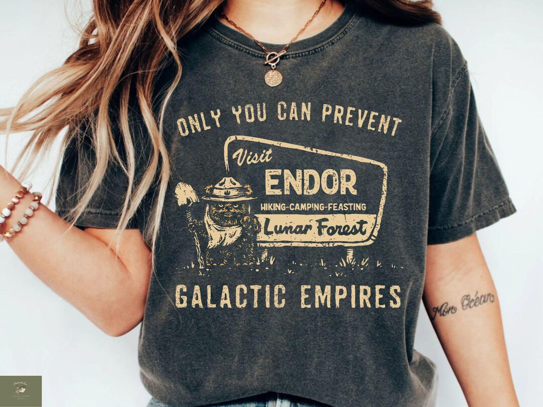Ewok Endor National Park Vintage PNG: Star Wars Forest Camp (digital ...