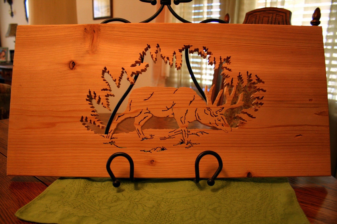 Wooden Scene Board- Elk- Extra Large - Etsy