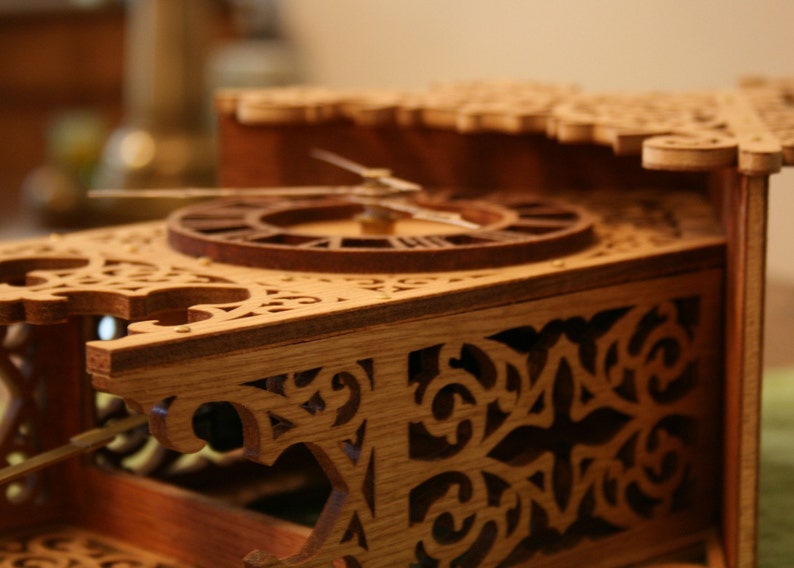 Handmade Clock With Pendulum- Intricate Detail - Etsy