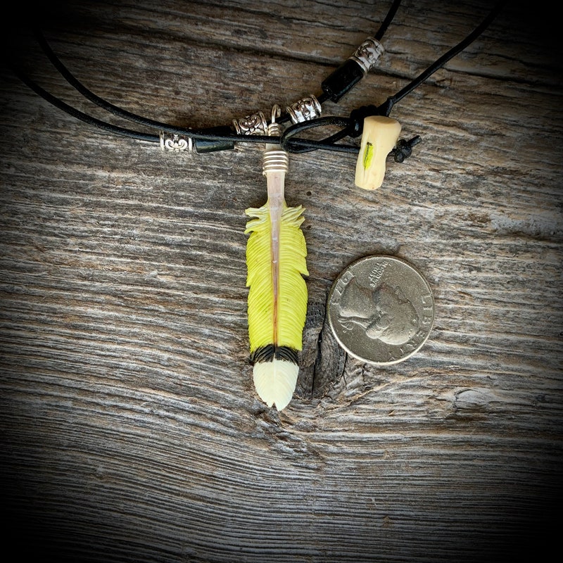 Feather Necklace - Etsy