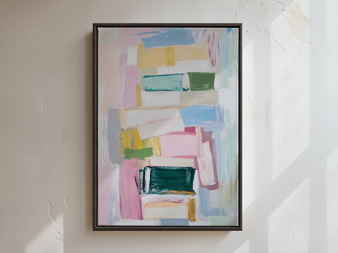 Book Art Print | Abstract Books Painting | Library Decor | Reading Art ...
