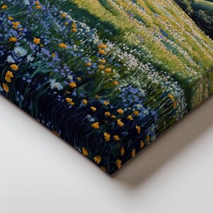Wildflower Painting Print | Spring Landscape Wall Decor | Meadow ...