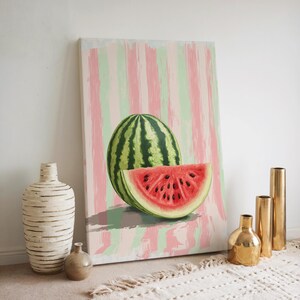 Watermelon Painting Print | Watermelon Wall Art | Watermelon Poster ...