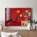The Red Art Print – Vintage Abstract Oil Painting Print, Mid Century ...