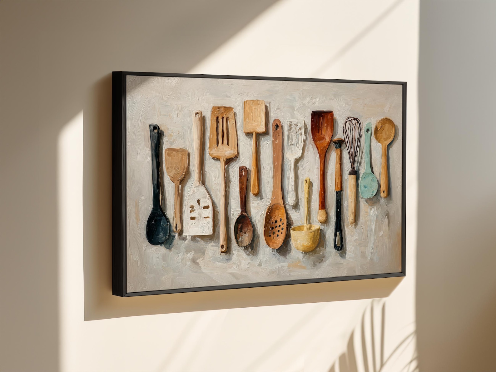 Kitchen Wall Art Print | Rustic Kitchen Decor | Cooking Utensils ...