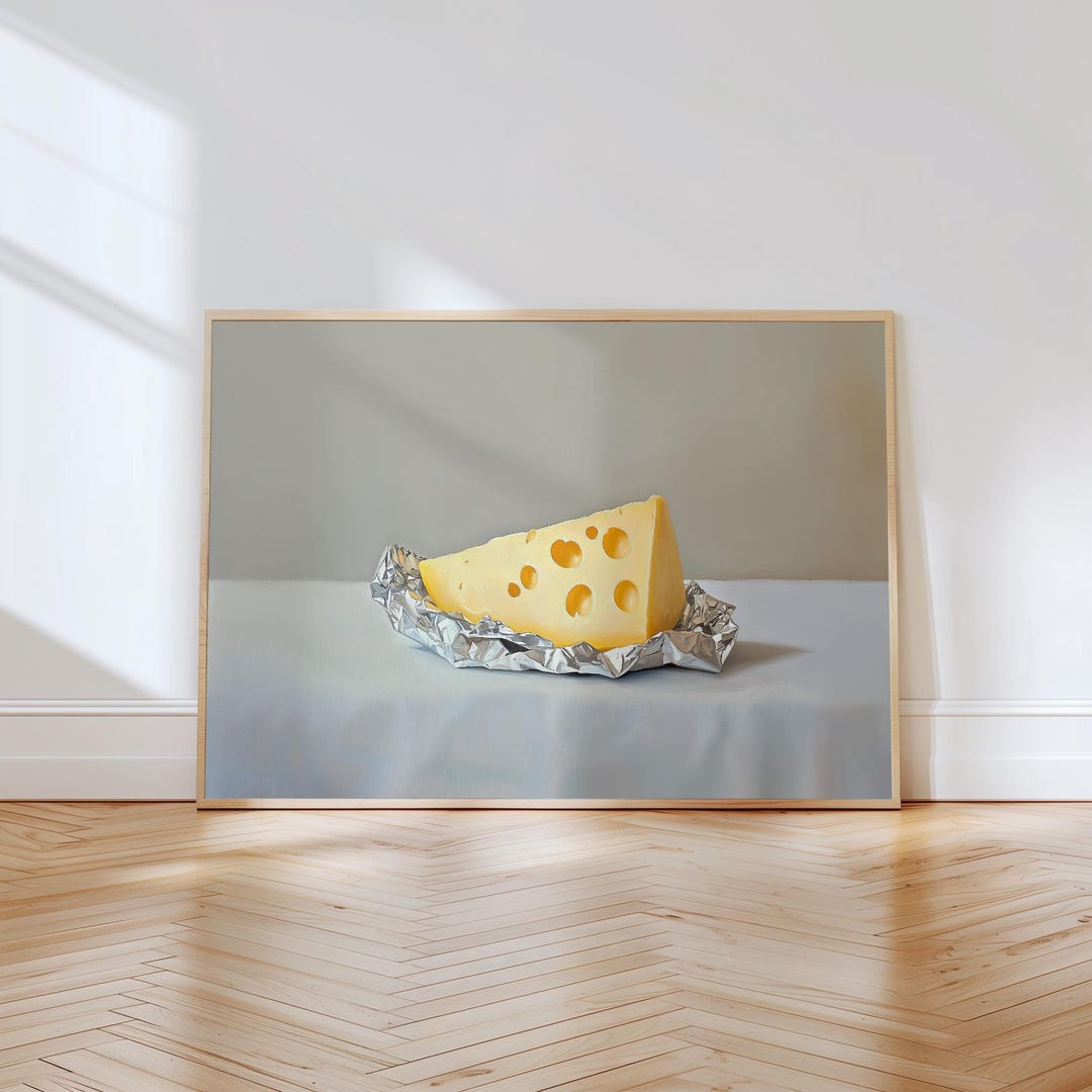 Cheese Painting Print | Cheese Still Life Art | Cheese Wall Art ...