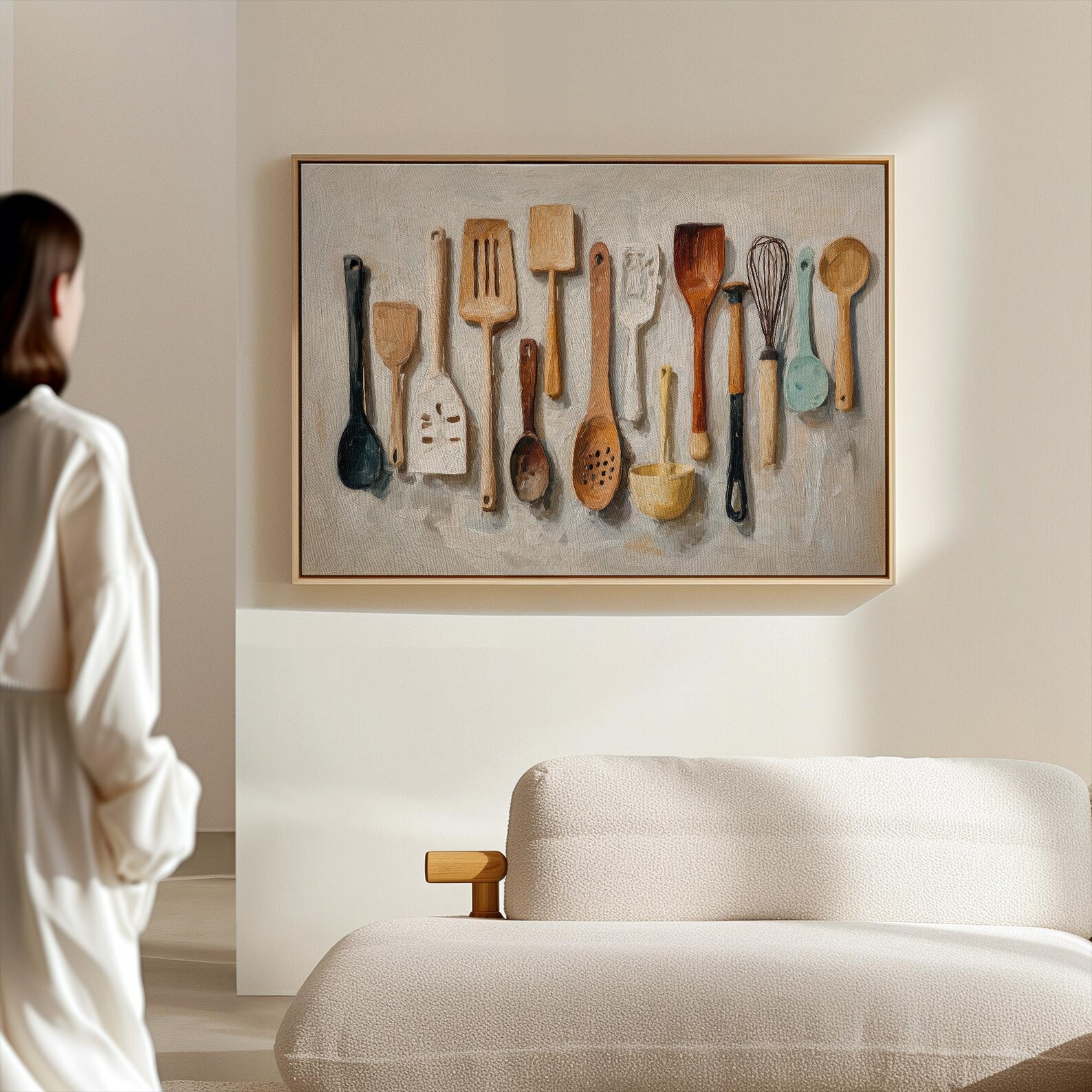 Kitchen Wall Art Print | Rustic Kitchen Decor | Cooking Utensils ...