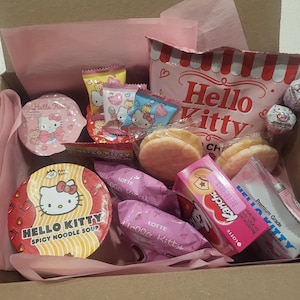 Hello Kitty Snack Box, Pink Snack Box Gift, Girls Birthday Gift, Gift ...