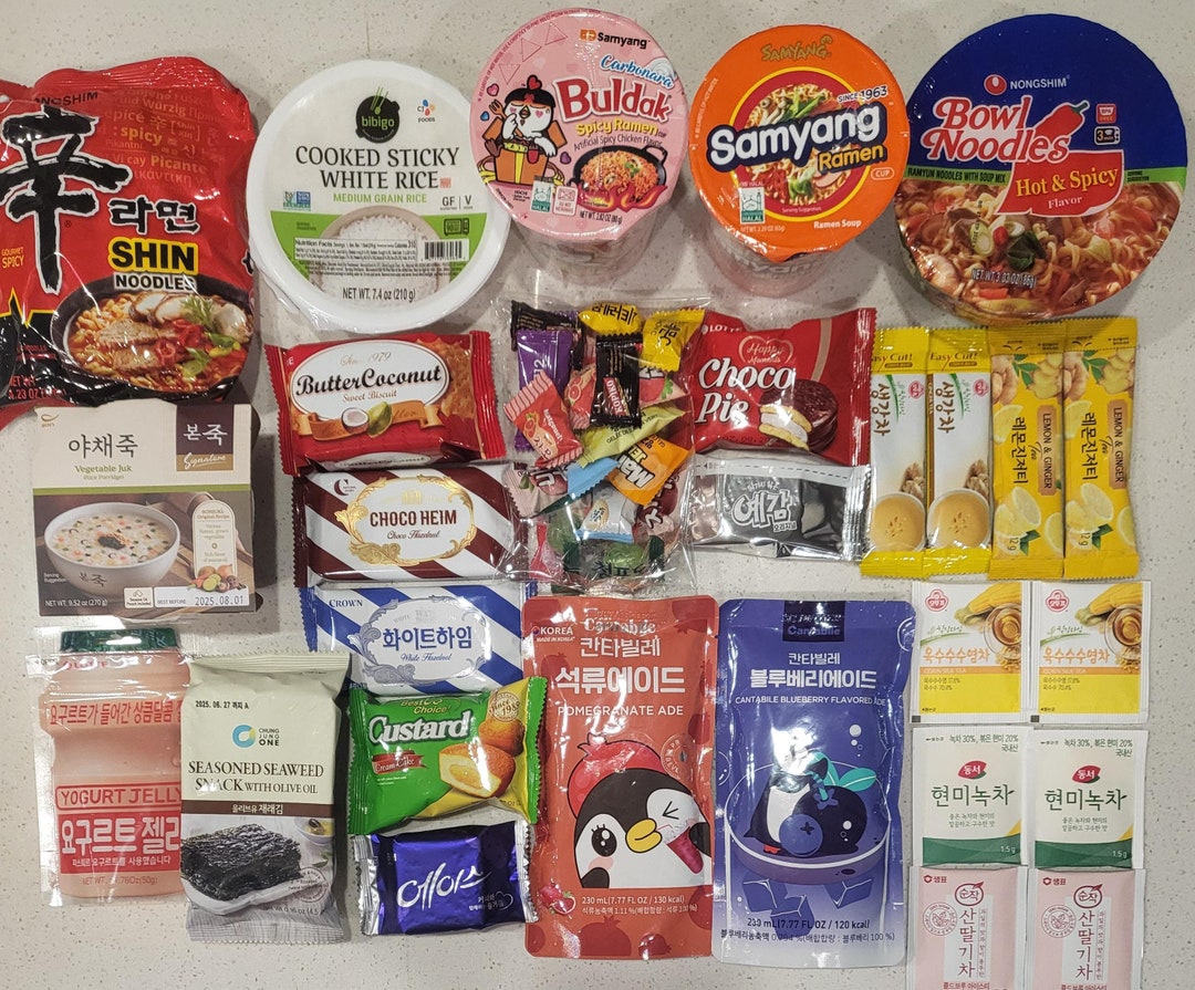 Get Well Soon Care Package, Korean Snacks & Comfort Food, Tea Bags ...