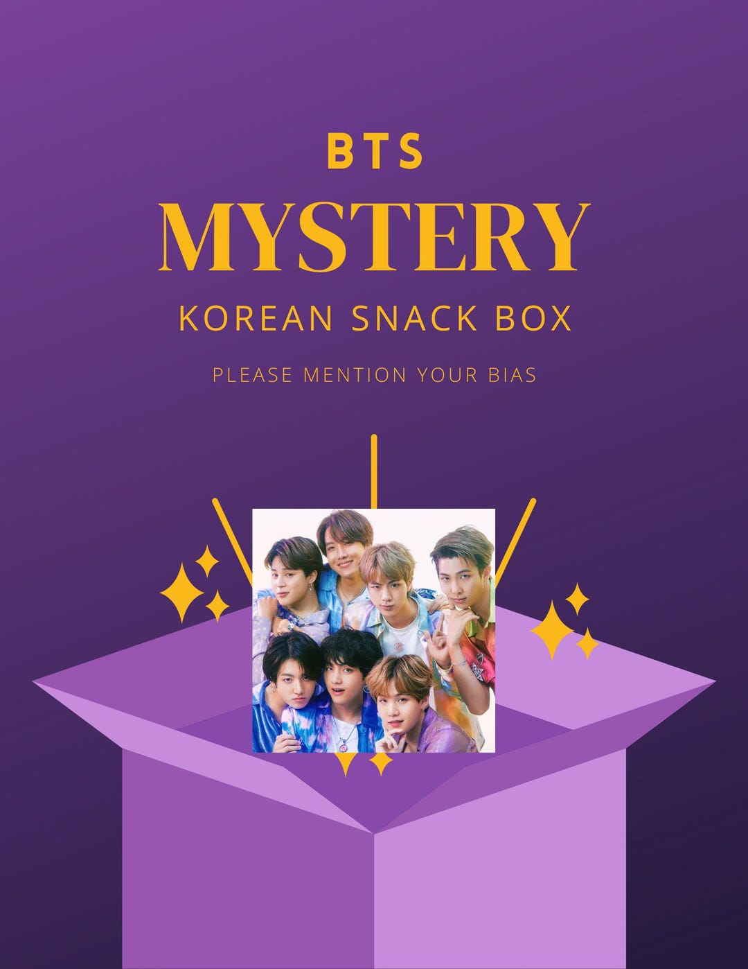 BTS Mystery Snack Box, Kpop Mystery Snack Box, Gift for Friends, Gift ...