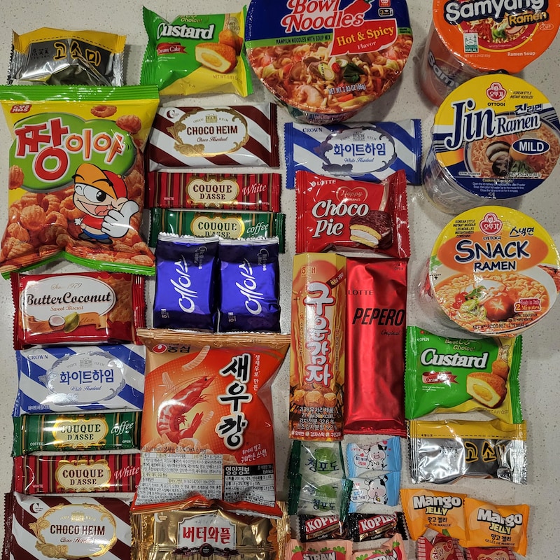 Korean Snacks - Etsy