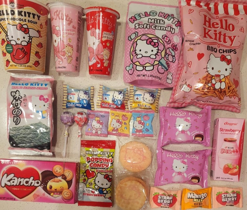 Hello Kitty Snack Box, Pink Snack Box Gift, Girls Birthday Gift, Gift ...