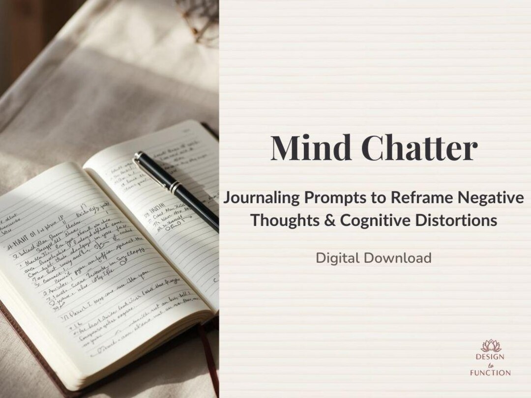 Mind Chatter | Journal Prompts for Negative Thoughts & Overthinking ...