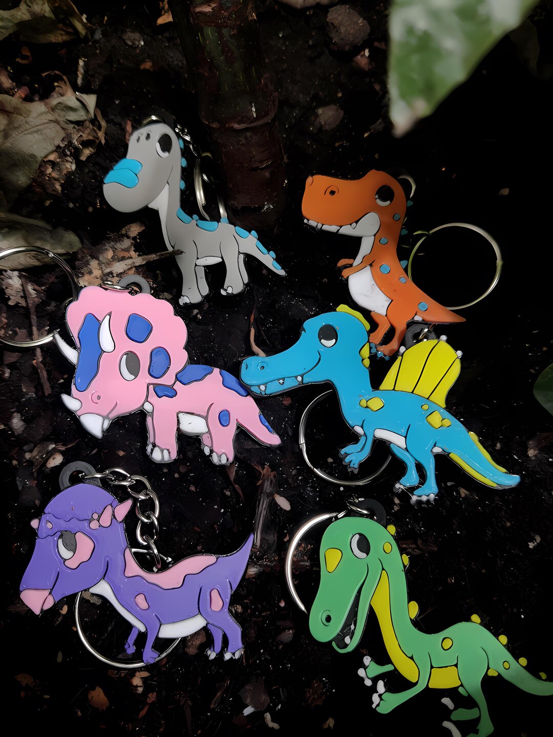 Dinosaur Keychain, Gift Idea, Unique Keychain, Cute Keychain T-rex ...