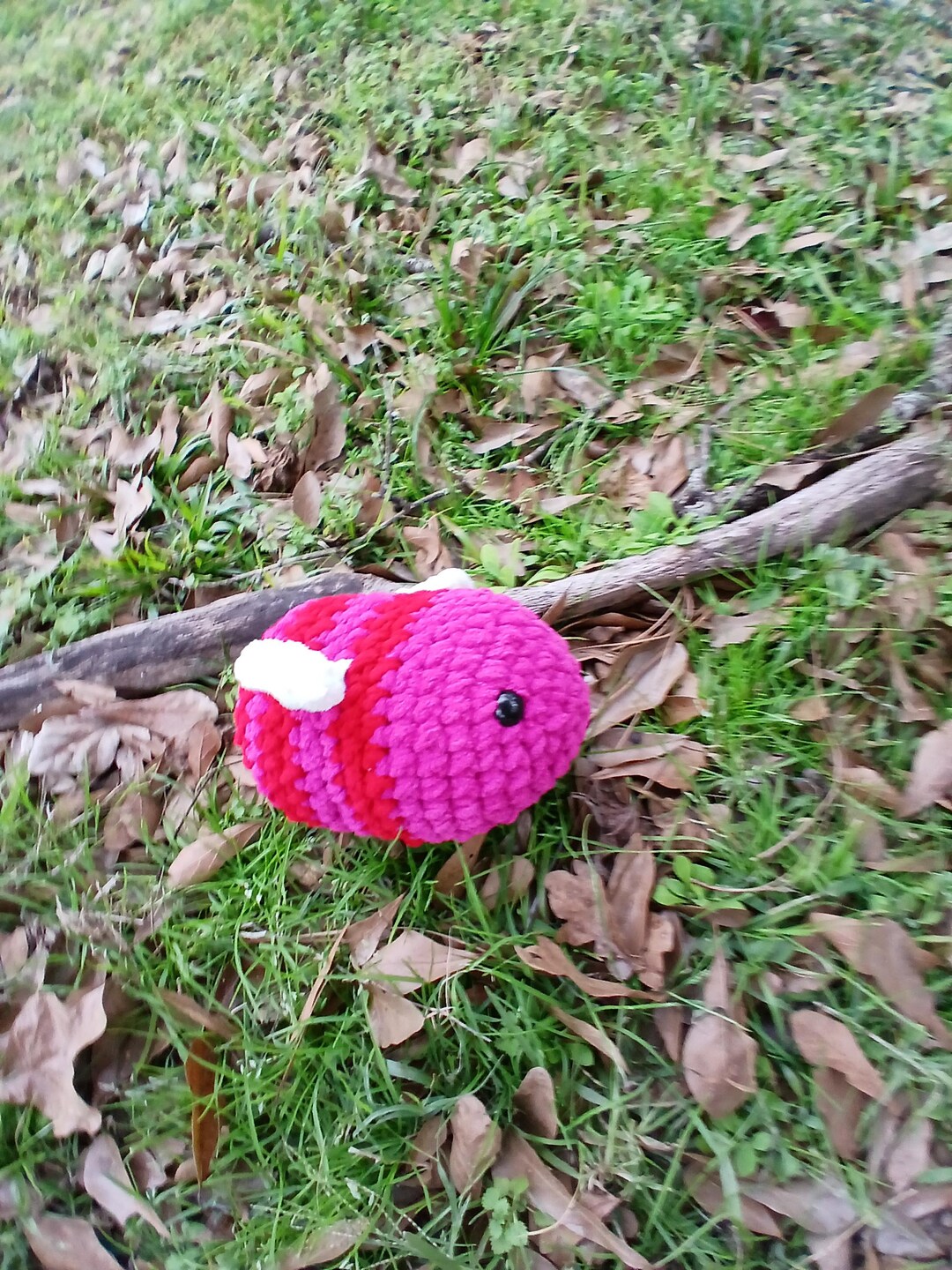 Jumbo Valentines Day Crochet Stuffed Animal. Jumbo Bee Stuffie ...