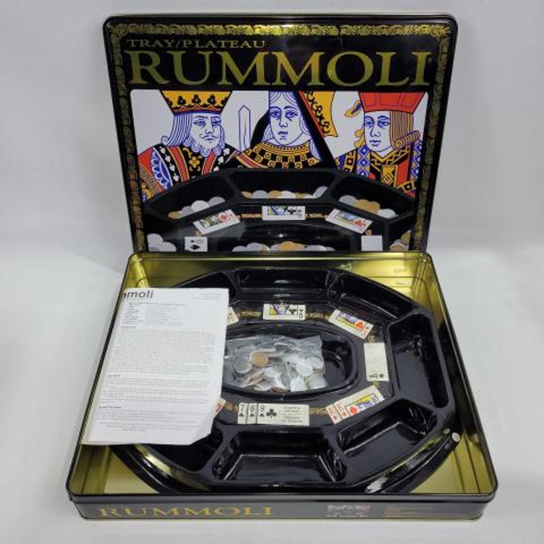 Vintage Tray Rummoli Game , 75th Anniversary Tin, Complete - Etsy