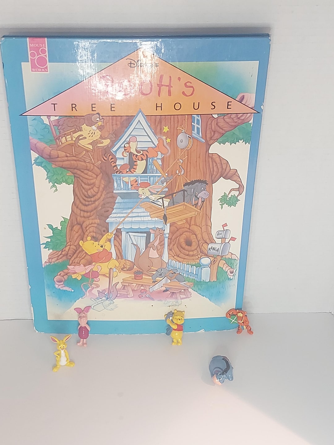 Vintage Poohs Tree House ,pop up Tree House Book W/ 5 Figures,rare ...