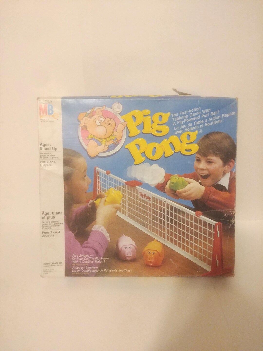Vintage Milton Bradley Tabletop Pig Pong Game,1986,complete - Etsy