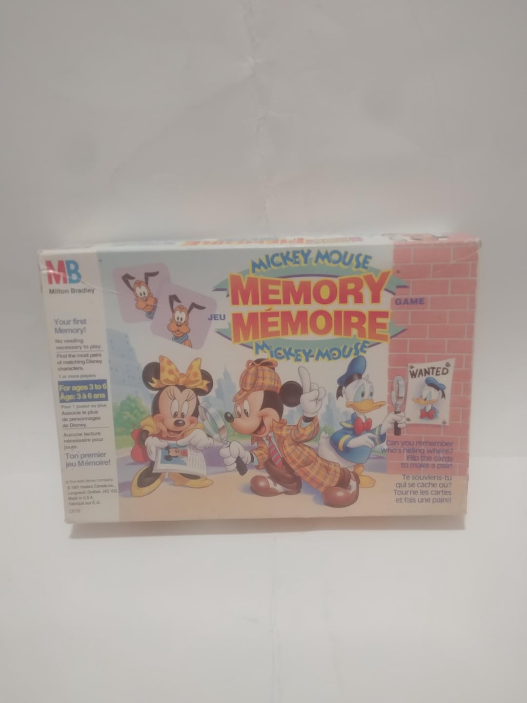 Vintage Milton Bradley Mickey Mouse Memory Game ,1991 - Etsy