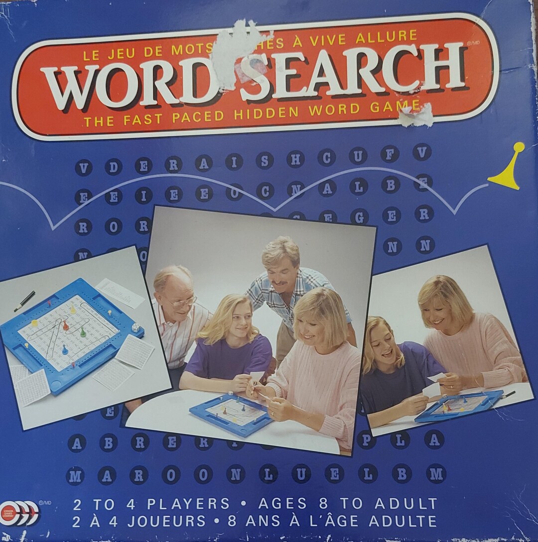 Vintage Word Search the Fast Paced Hidden Word Game by Canada Games ...