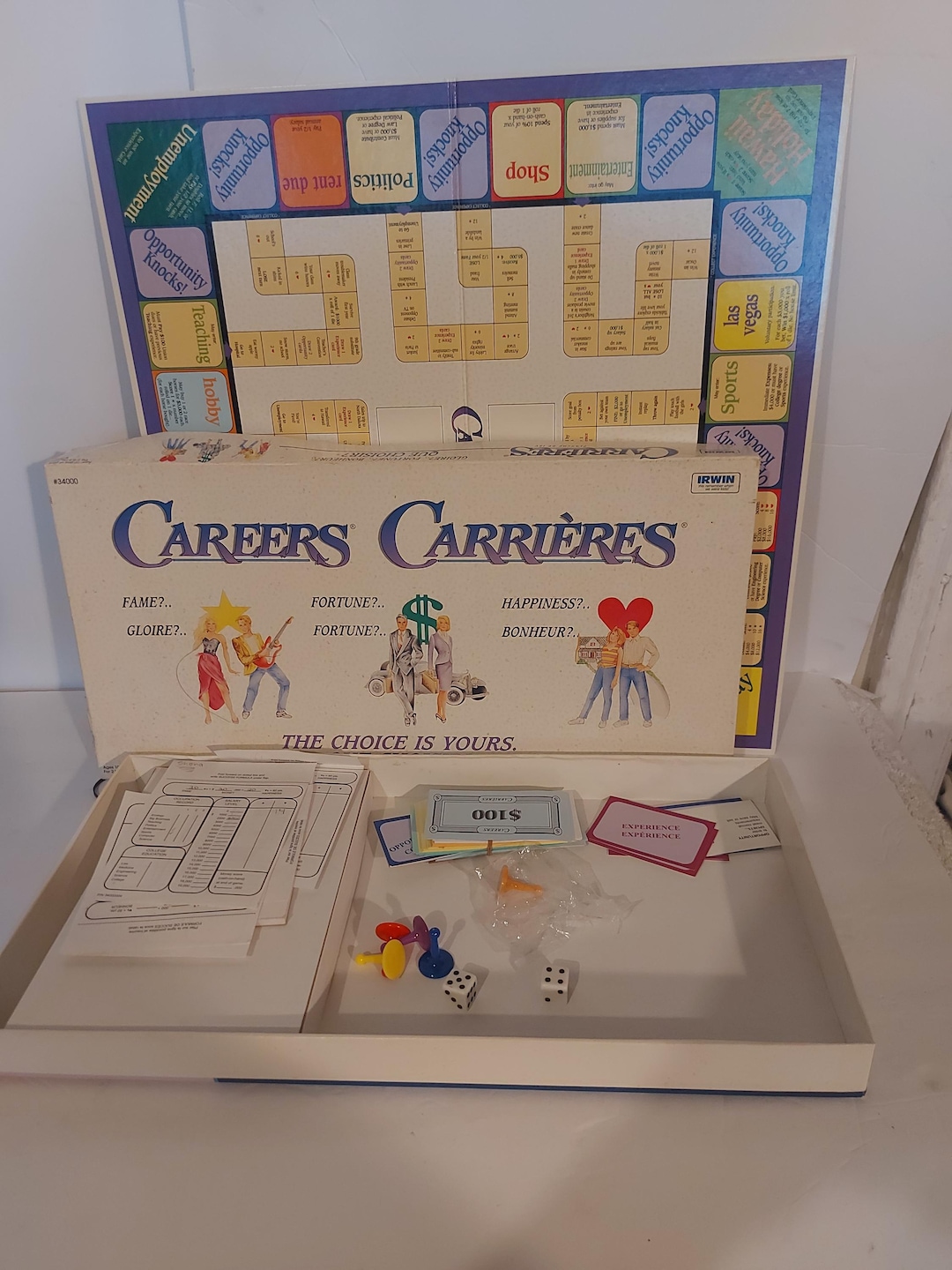 Vintage 1992 Careers Board Game by Irwin ,complete - Etsy