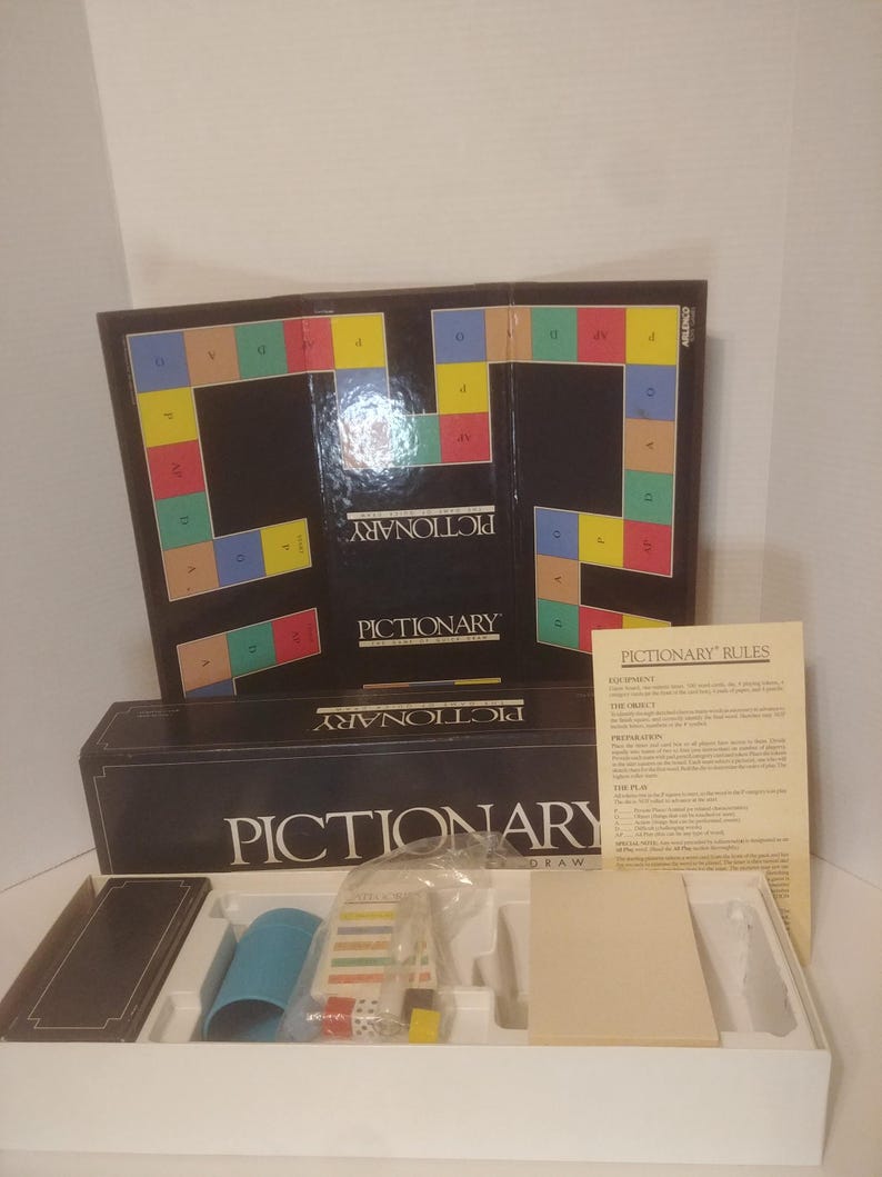 Vintage Pictionary Board Game ,quick Draw, by Pictionary Incorporated ...