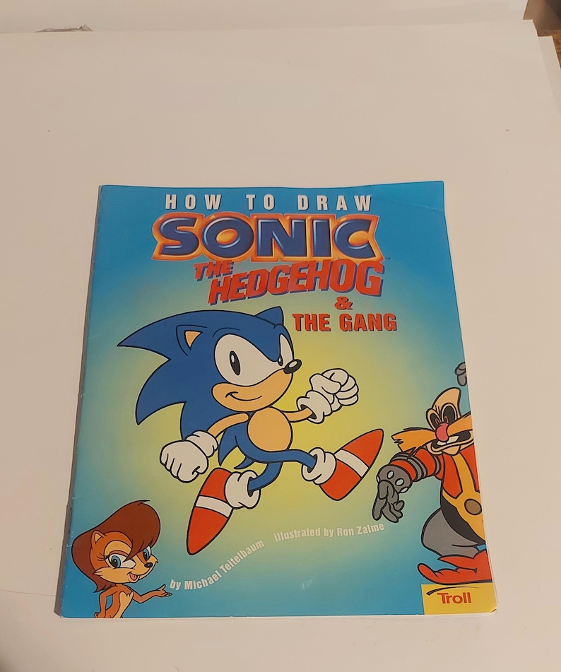 Vintage How to Draw Sonic the Hedgehog and Gang by Michael Teitelbaum ...