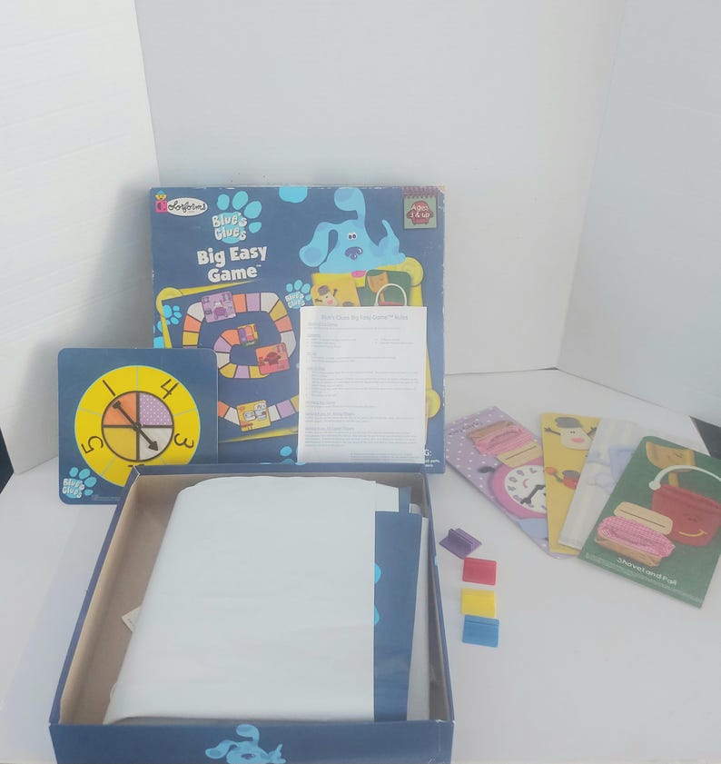 Vintage Rare Blues Clues Big Easy Game by Colorforms,1998, Complete ...