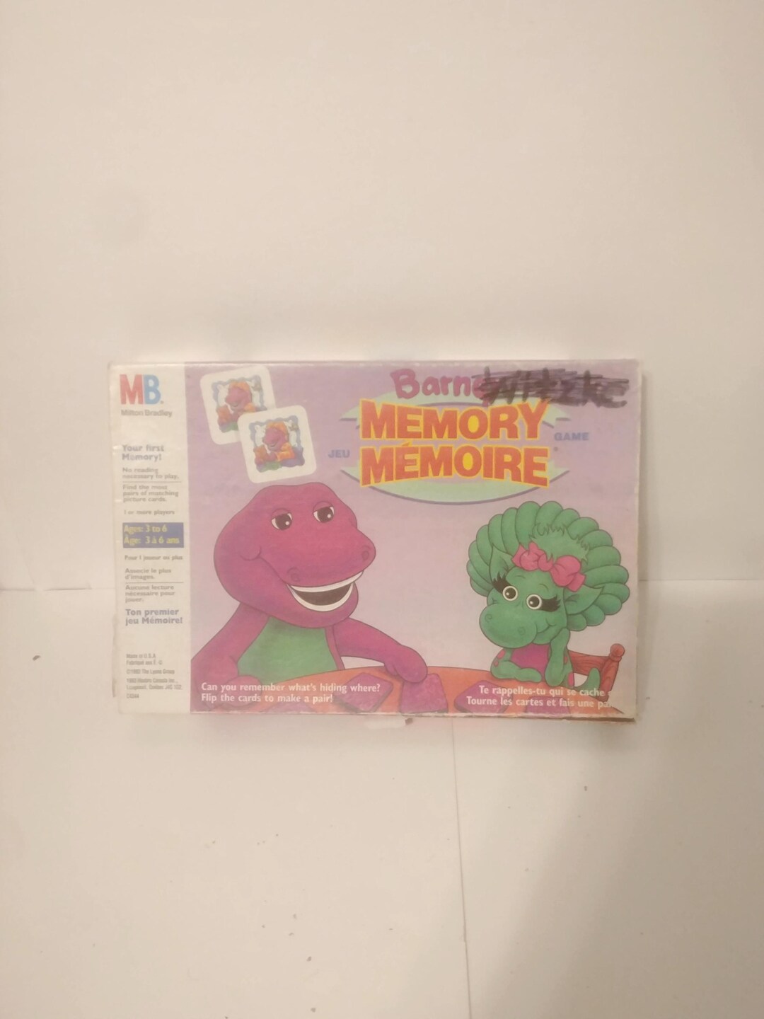 Vintage Milton Bradley Barney Memory Game ,1998, Complete - Etsy