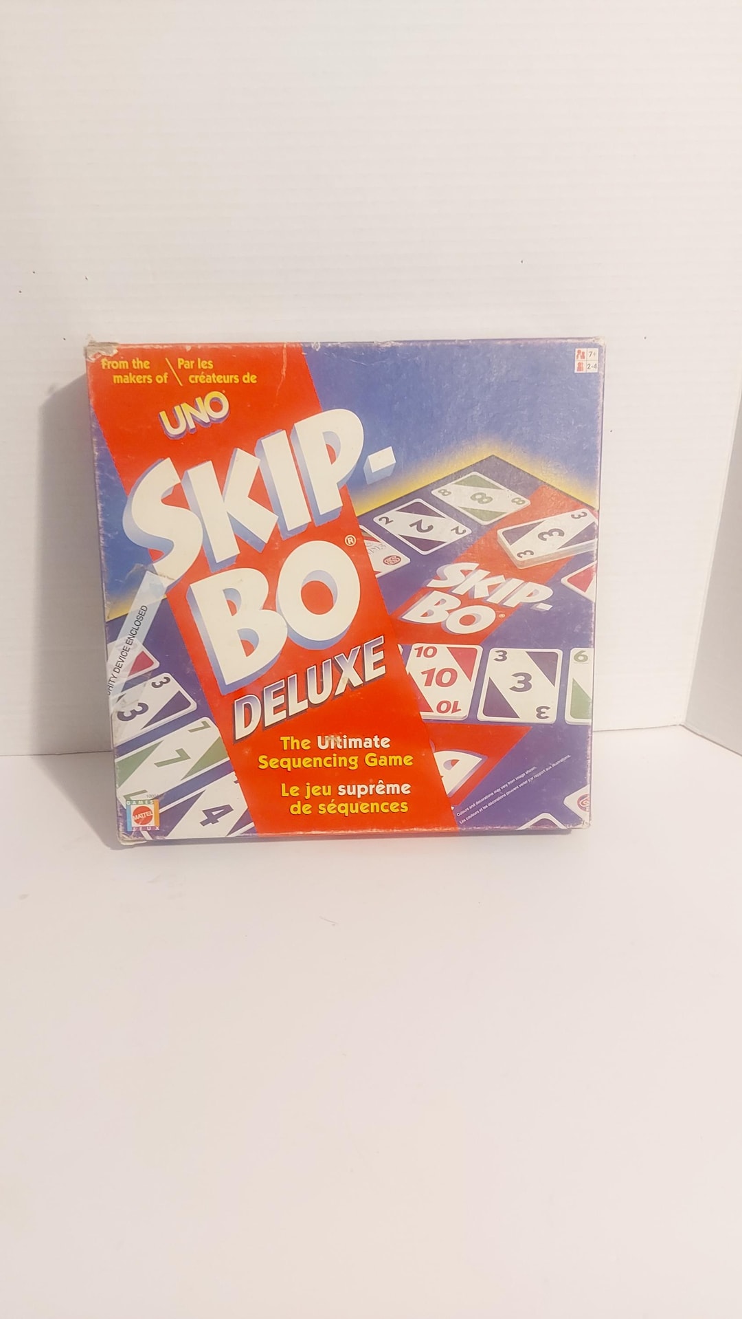 Vintage Skip-bo Deluxe Card Game, by Mattel,bilingual,2001, 100% ...