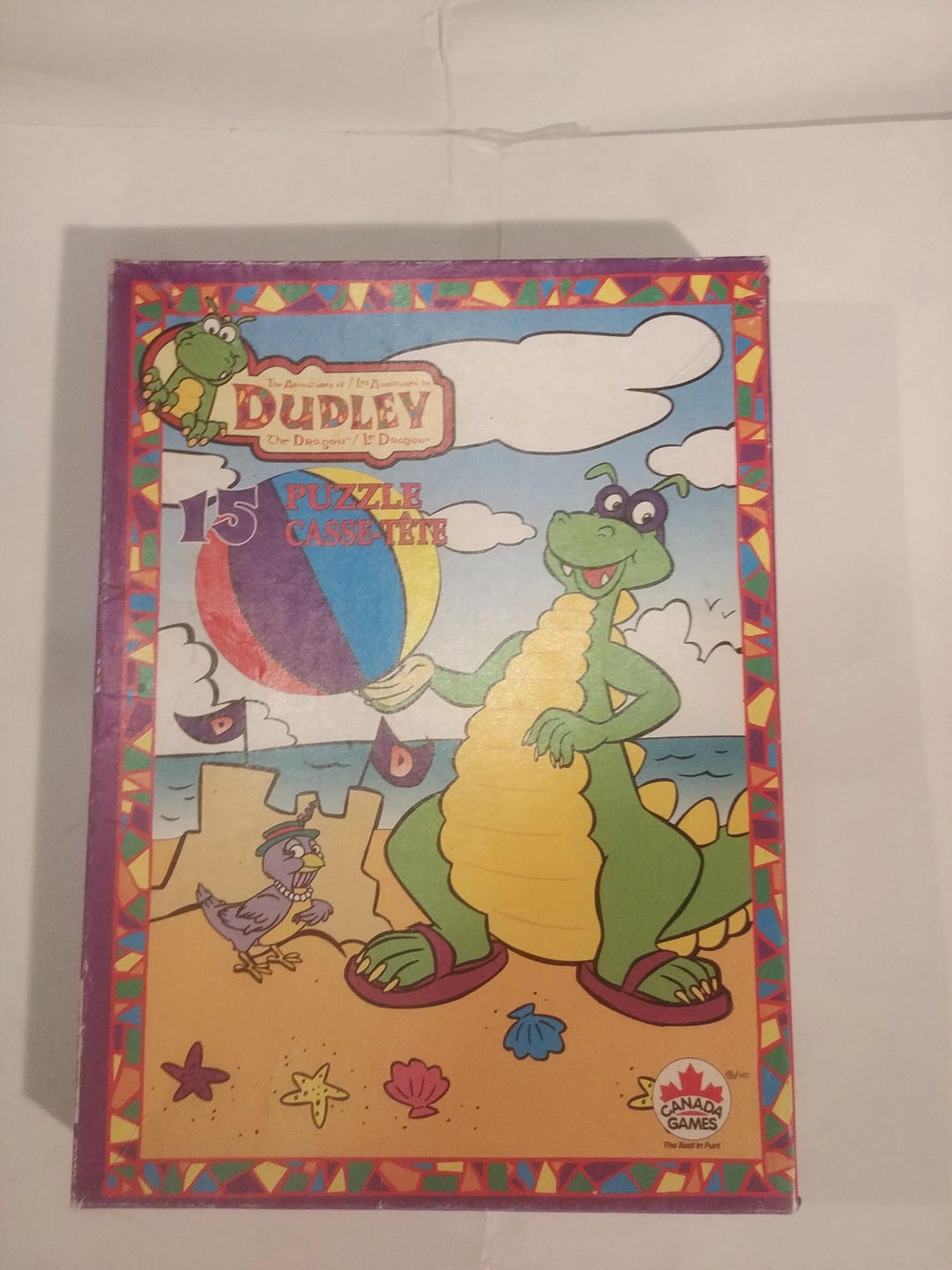 Vintage RARE Dudley the Dragon 15 Piece Puzzle,canada Games,1995 ...