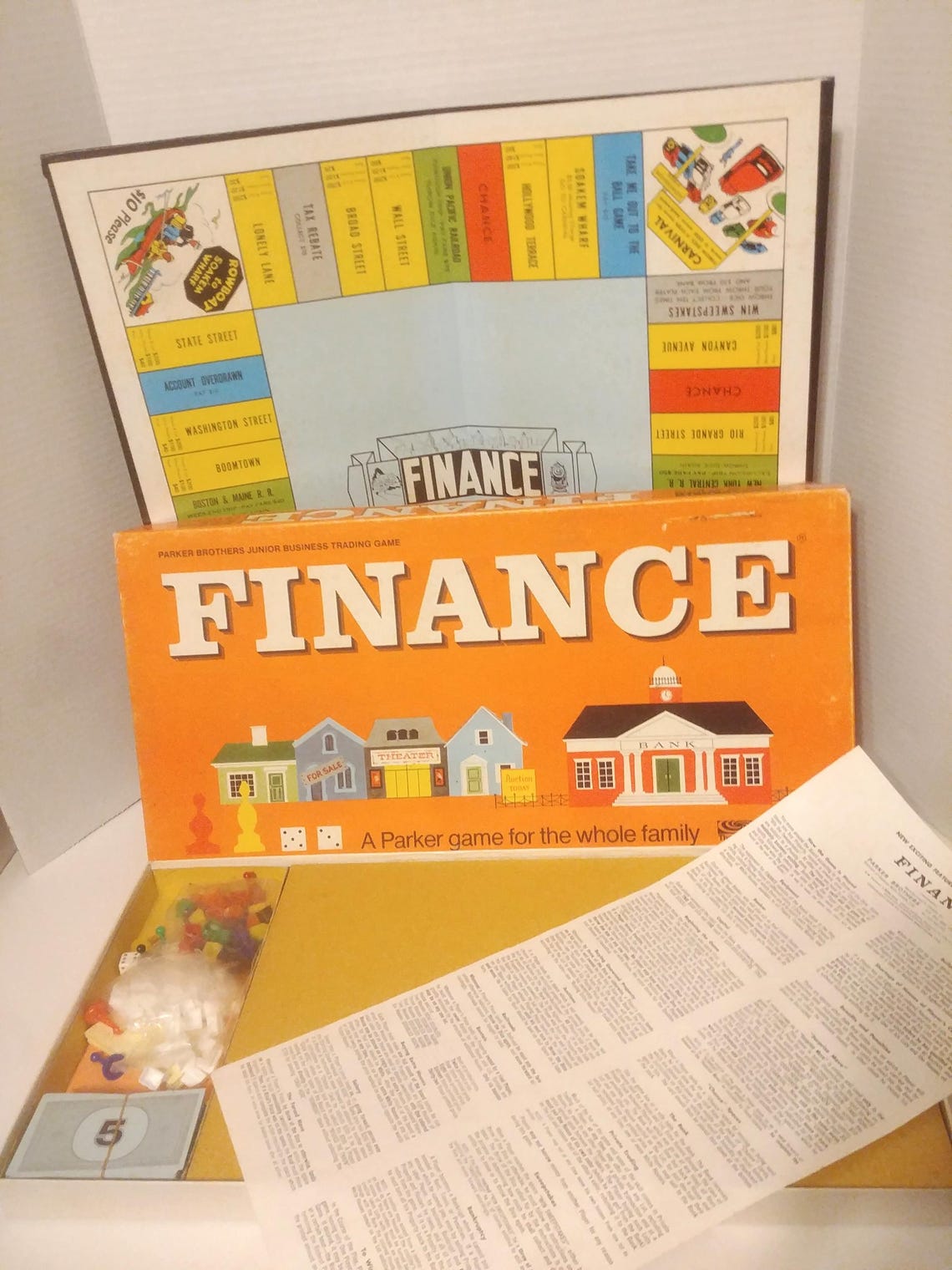 Vintage Parker Brothers Finance Board Game,1970s, Complete - Etsy