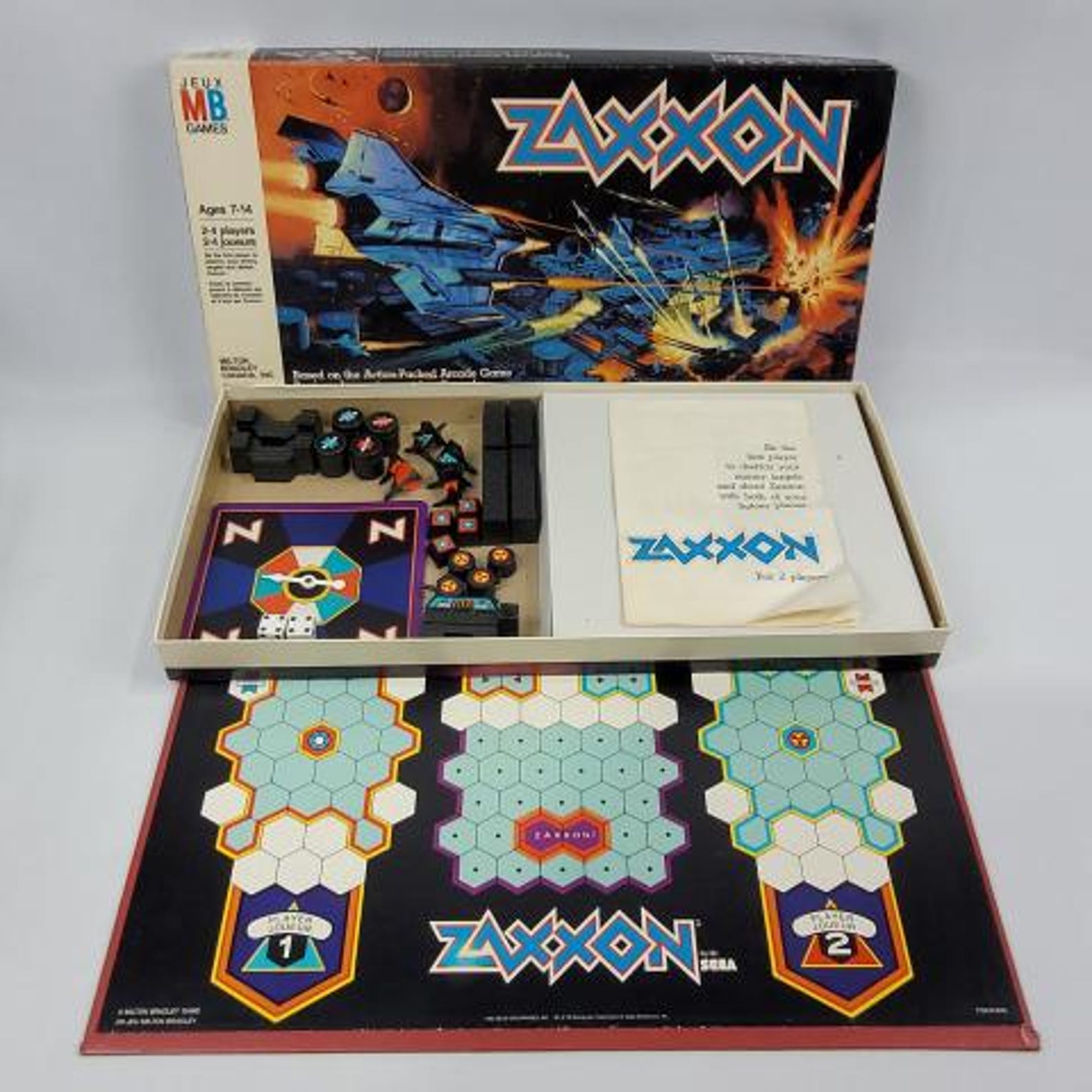 Vintage Milton Bradley Zaxxon Board Game ,1983, Complete - Etsy