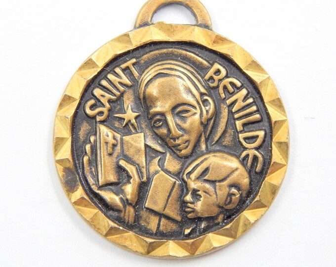 RARE Vintage Saint Benilde Catholic Medal Religious St - Etsy