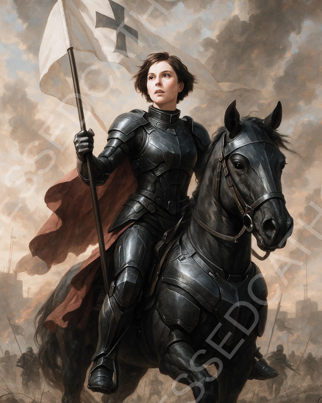 Saint Joan of Arc Art: Catholic Patron Saint Image (digital Download ...