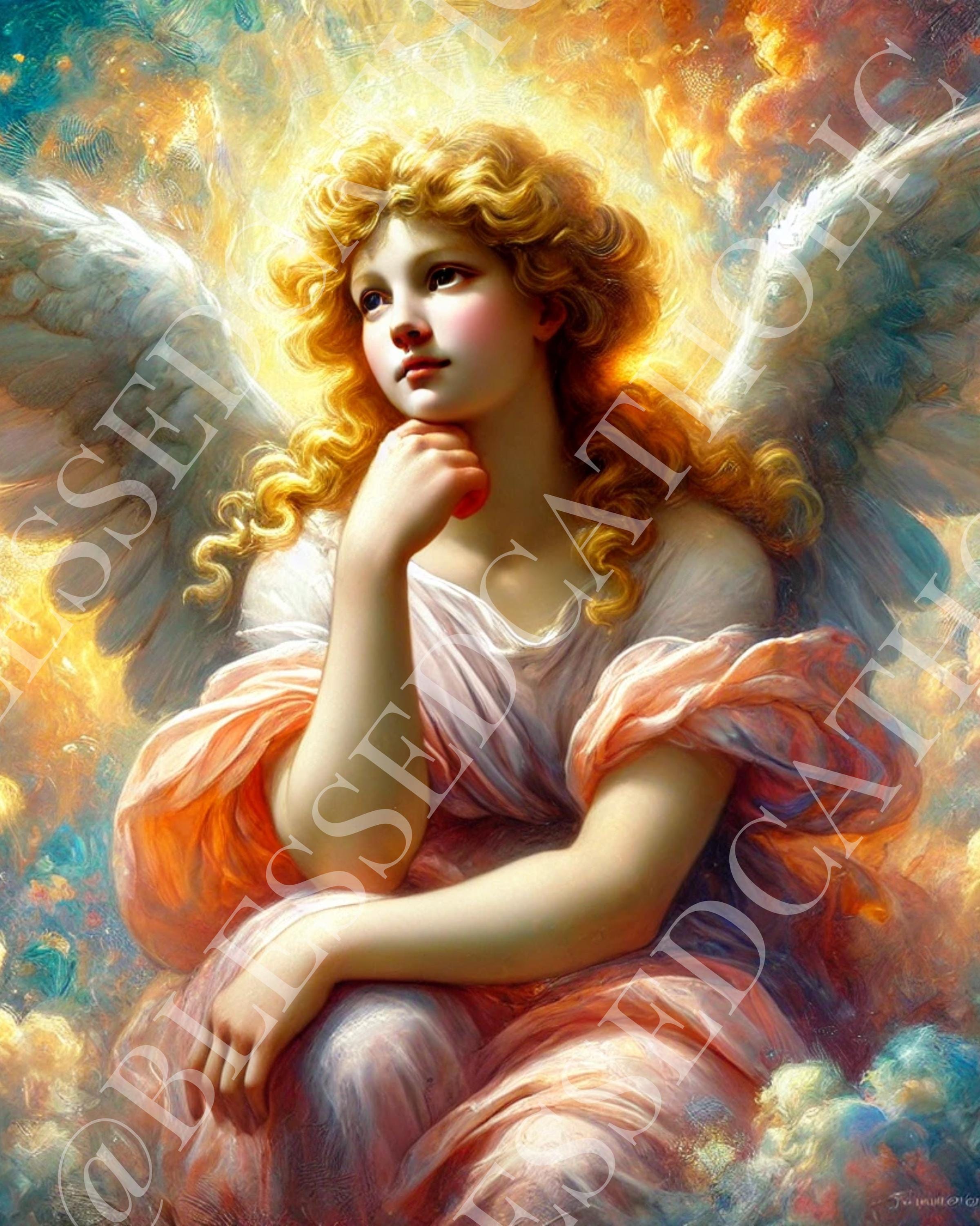 Raphael Angel Art Print: Catholic Renaissance Digital Image (4000x5000 ...