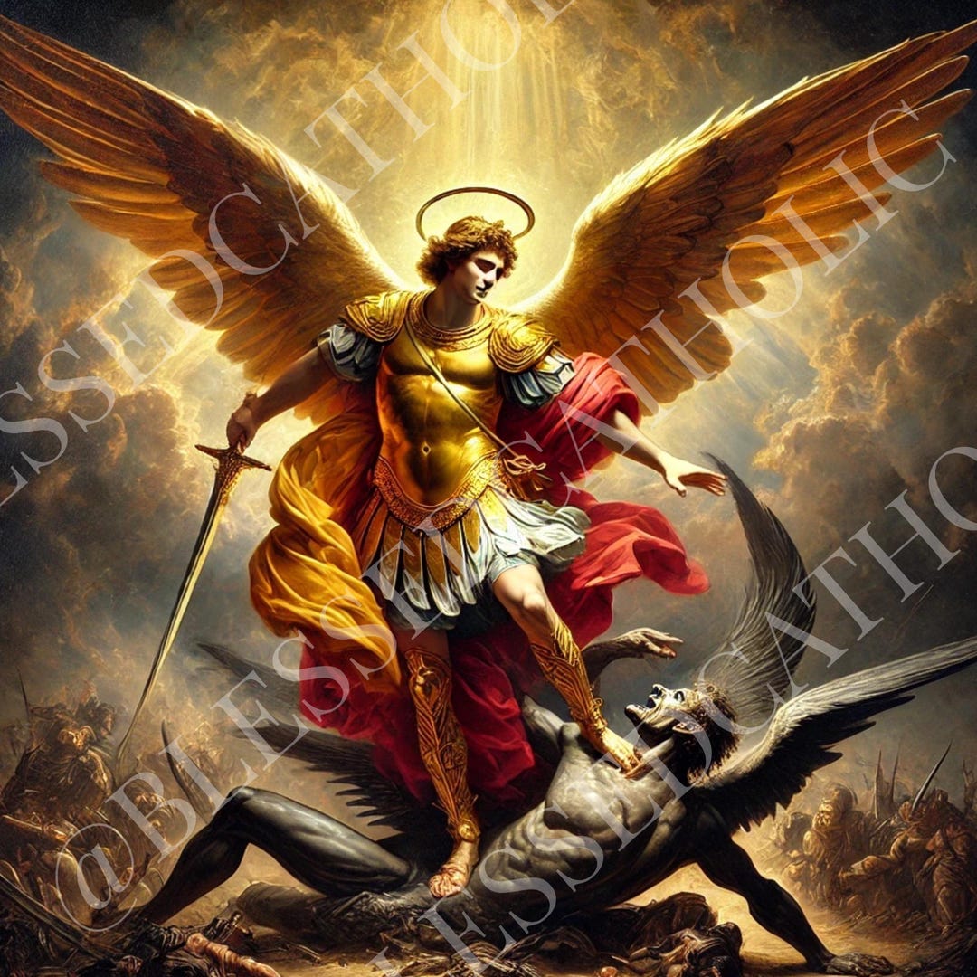 Saint Michael the Archangel Defender of the Church Digital Downloadable ...