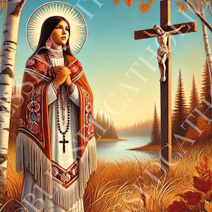 Saint Kateri Tekakwitha Art: Lily of the Mohawks (digital Download) - Etsy