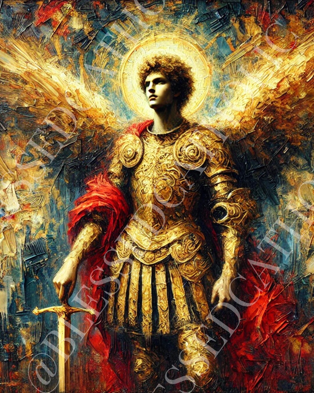 Saint Michael Archangel Art: Military Patron Saint (digital Download ...