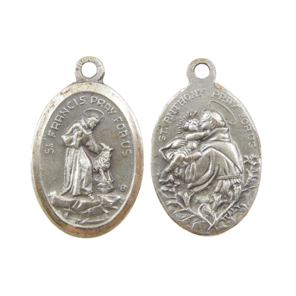 Vintage Saint Francis of Assisi Saint Anthony Catholic Medal | Etsy