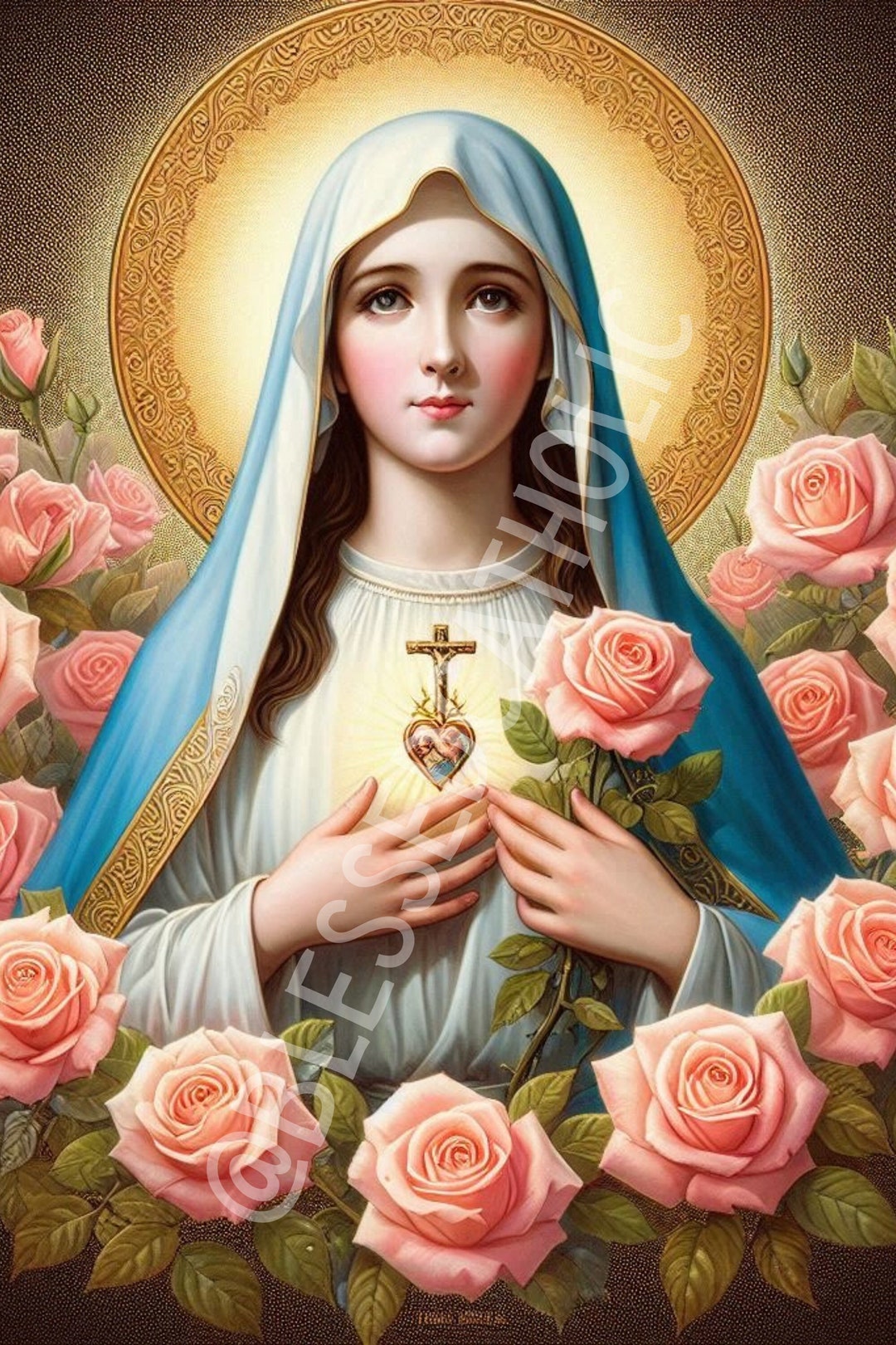 Saint Therese Digital Downloadable Image Patron Saint Printable Artwork ...