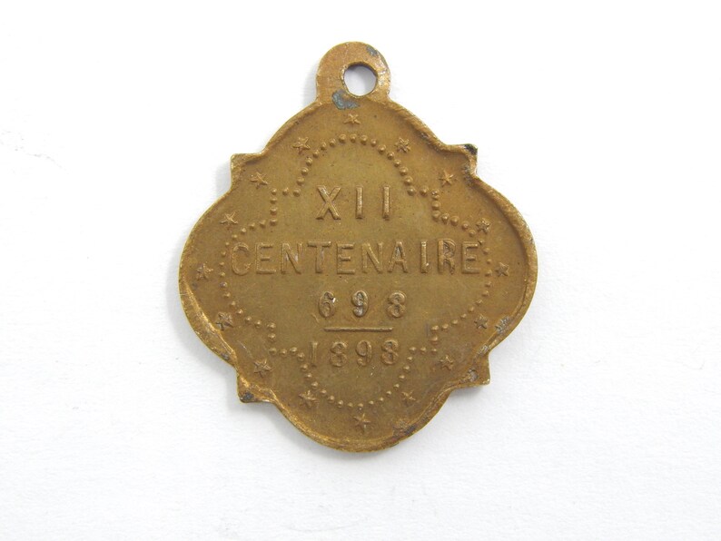 Rare Antique Saint Bertuin Catholic Medal Bronze Religious | Etsy