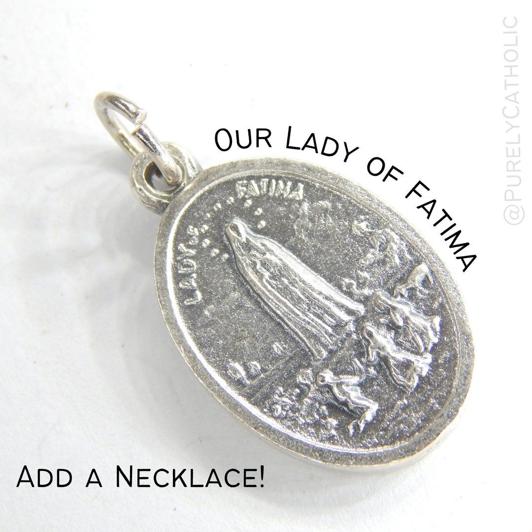 Our Lady Fatima Prayer Catholic Medal | Patron Saints Religious Charms ...