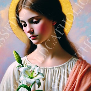 Saint Maria Goretti Art: Catholic Patron Saint Image (digital Download ...